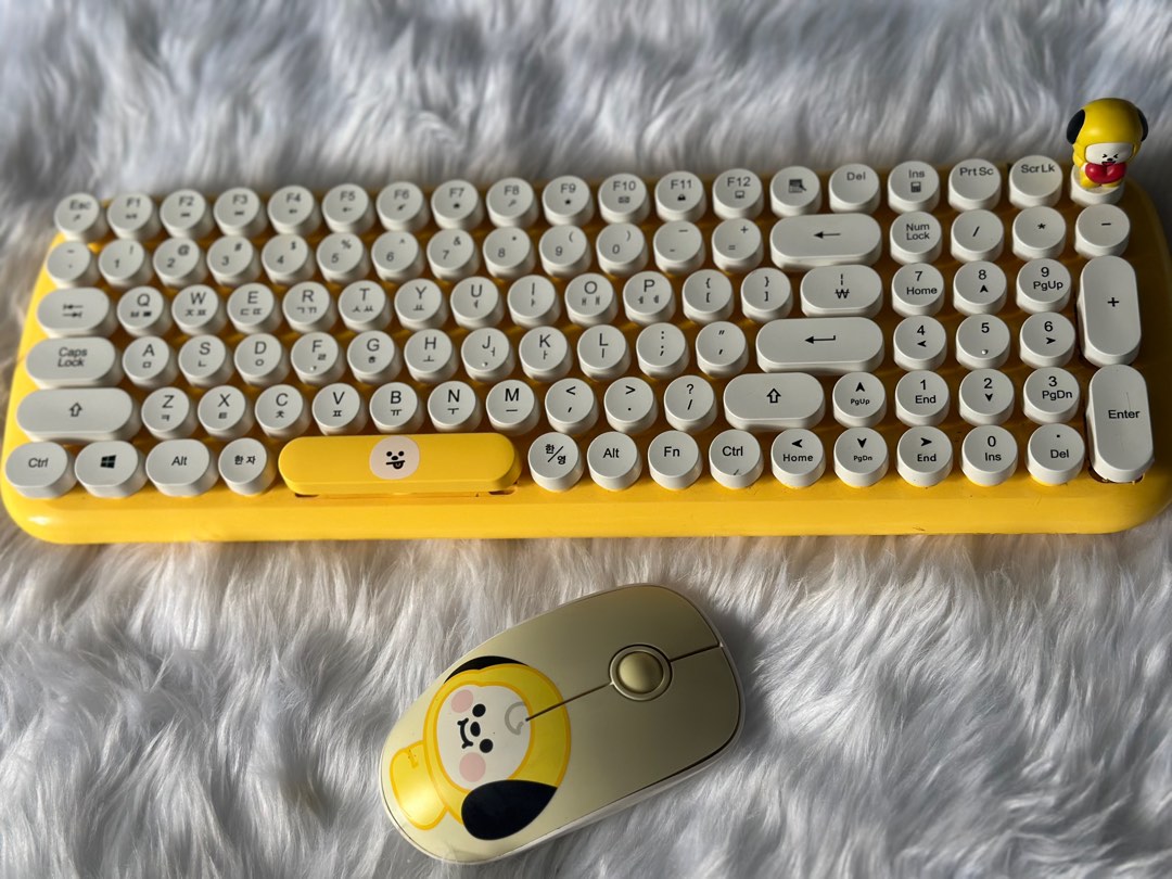 BT21 Wireless keyboard with Mouse - Chimmy, Computers & Tech, Parts ...