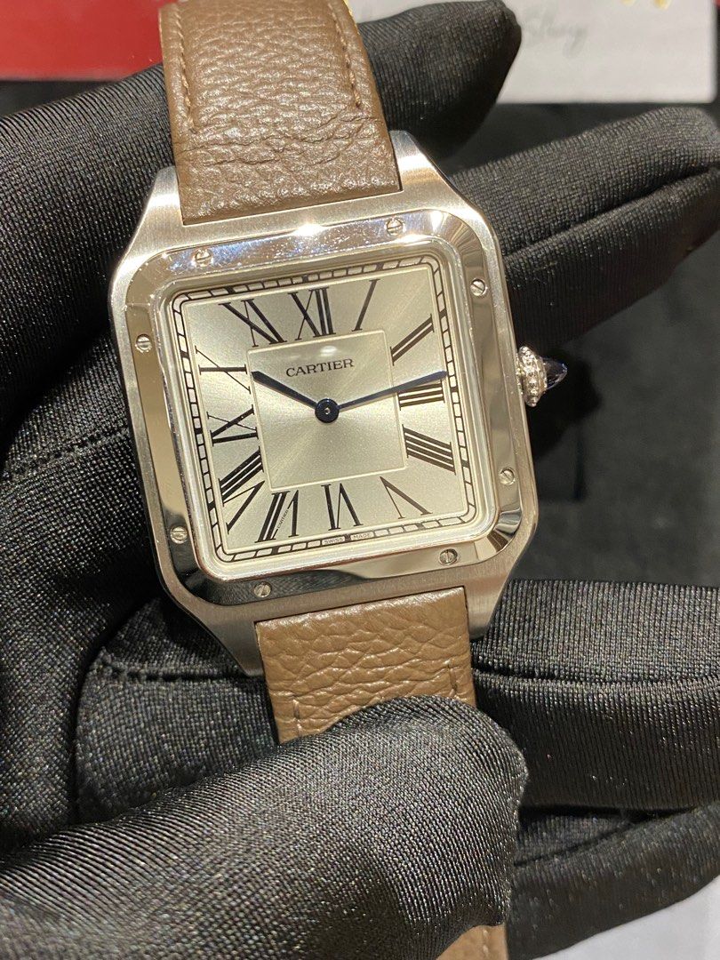 Cartier santos Dumont XL wssa0044 wssa0032, 名牌, 手錶 - Carousell