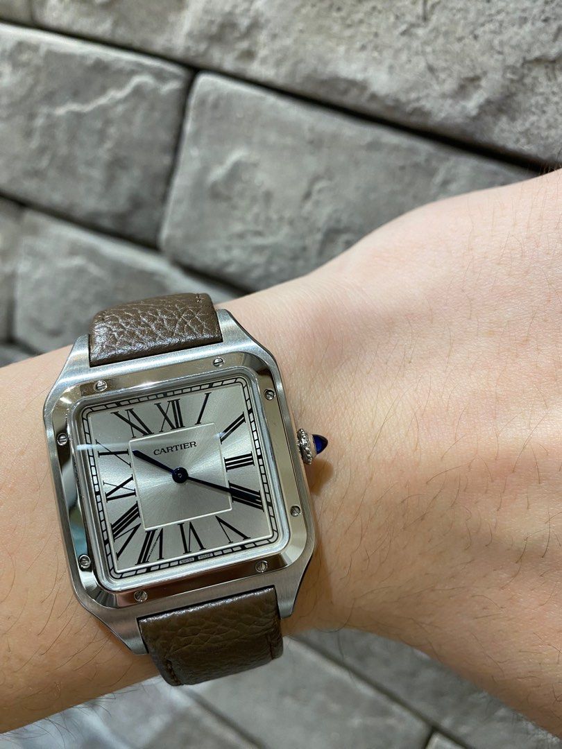 Cartier santos Dumont XL wssa0044 wssa0032, 名牌, 手錶 - Carousell