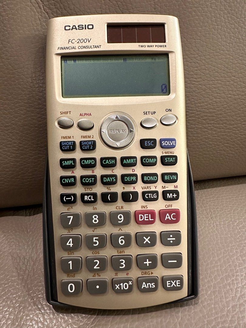 Casio Financial Calculator FC-200V, Computers & Tech, Office & Business ...