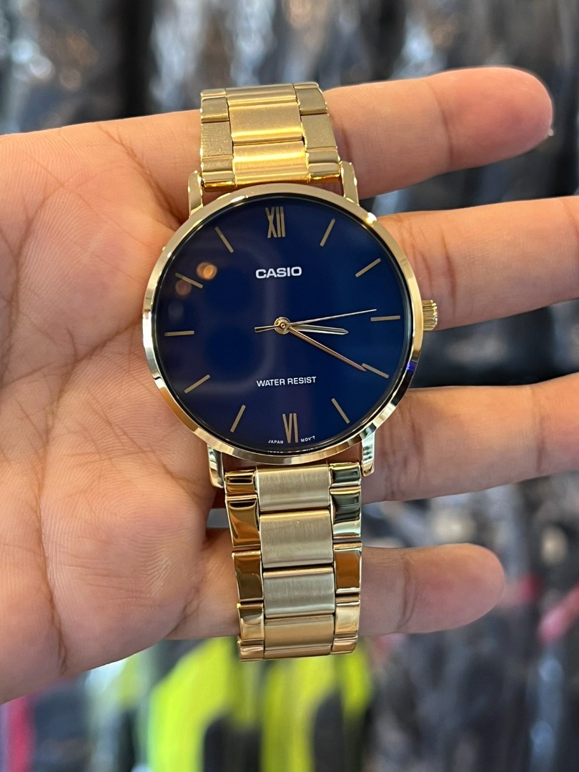 Casio Original Watch | MTP-VT01G-2B | Analog Casio Watch, Luxury ...