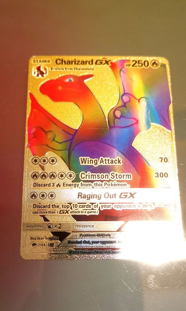 Charizard GX #150/147 Silver, Hobbies & Toys, Toys & Games on Carousell