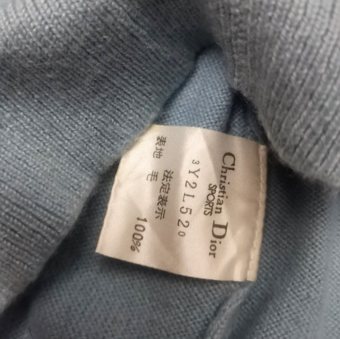 Christian Dior Baby Blue Sweater, Luxury, Apparel on Carousell