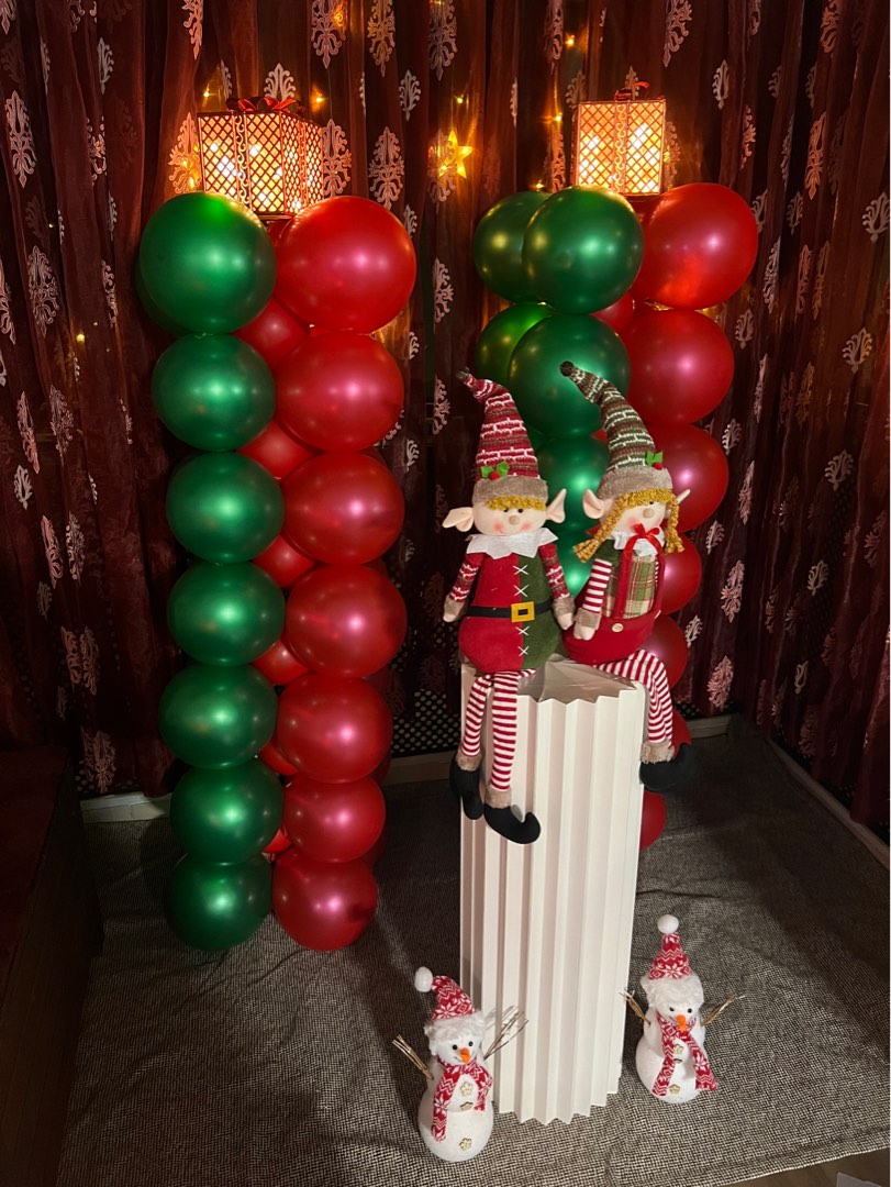 Christmas Balloon Columns, Hobbies & Toys, Stationery & Craft ...