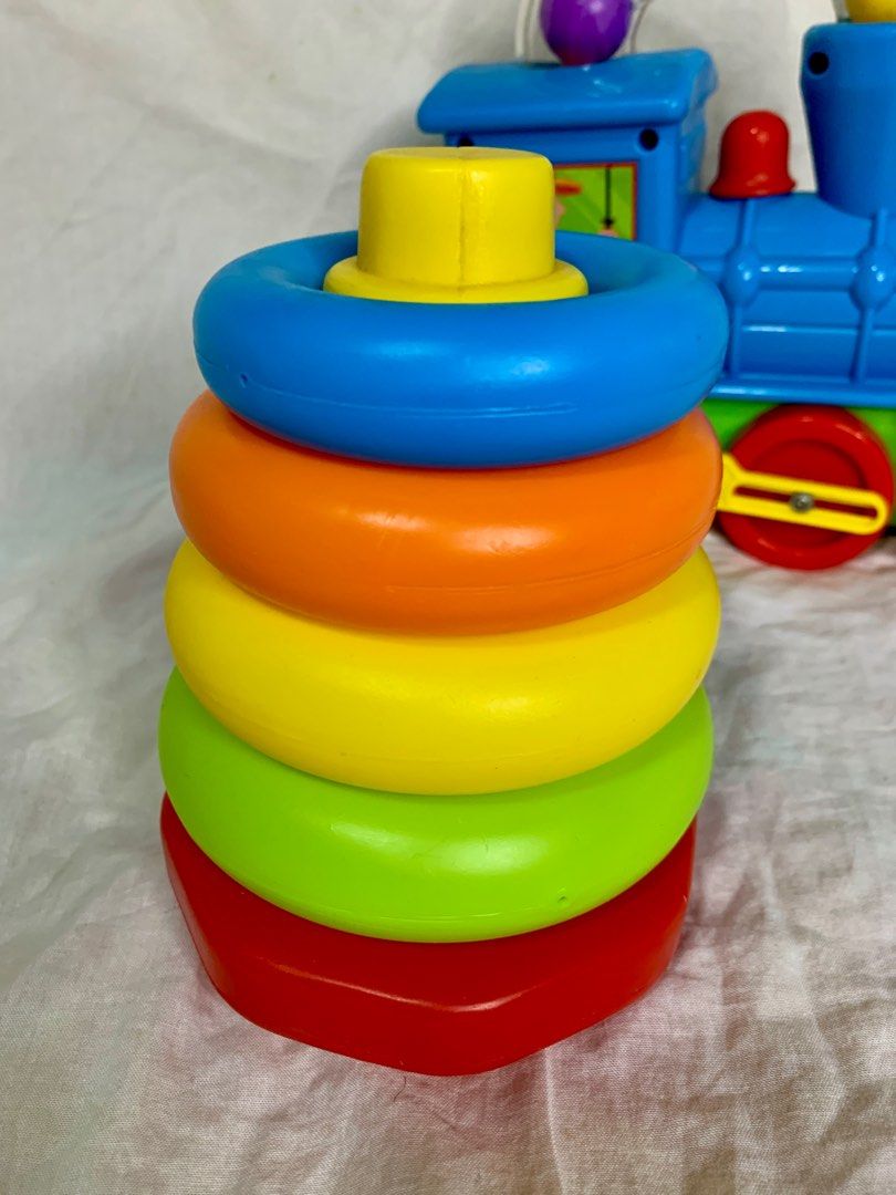 Classic Stacking Toy & Funtime Ball Blowing Loco Baby Toys Bundle, free ...