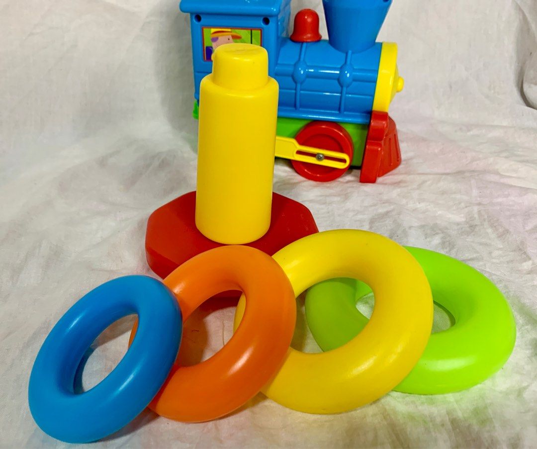 Classic Stacking Toy & Funtime Ball Blowing Loco Baby Toys Bundle, free ...