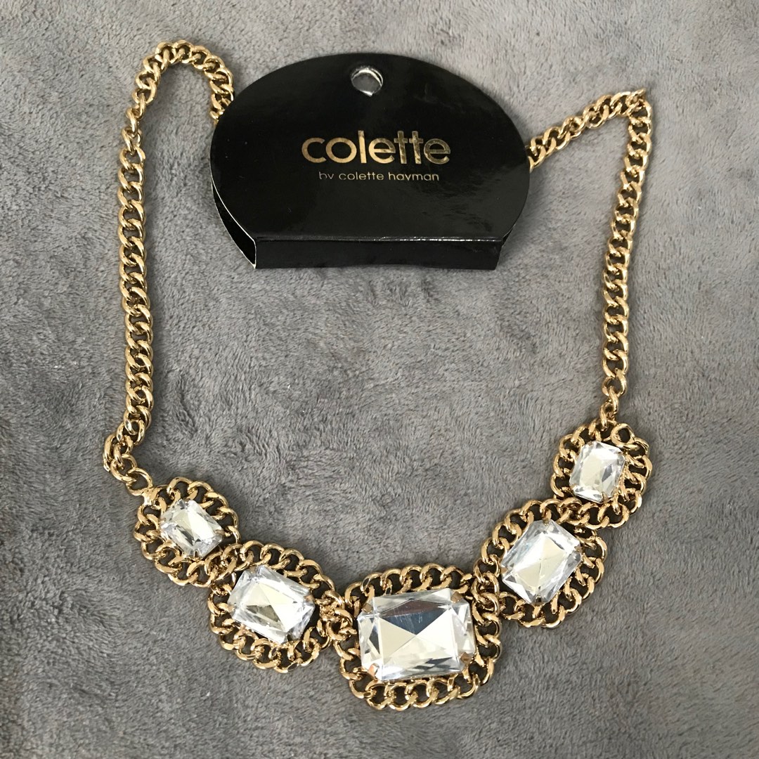 COLETTE (New) Goldie Necklace, Fesyen Wanita, Perhiasan di Carousell