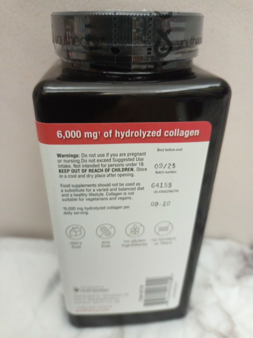 COLLAGEN supplements got it from UK supermarket, 390 tablets 6000mg ...