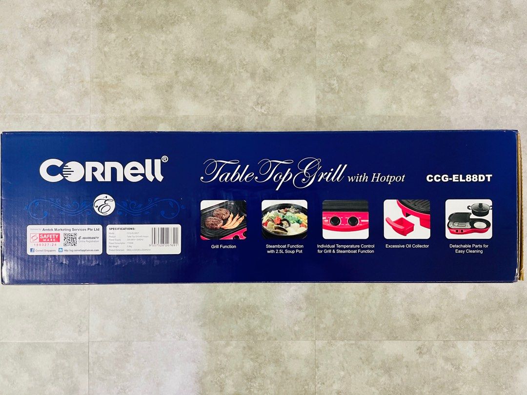 Cornell Table Top Grill with Hotpot, TV & Home Appliances, Kitchen ...