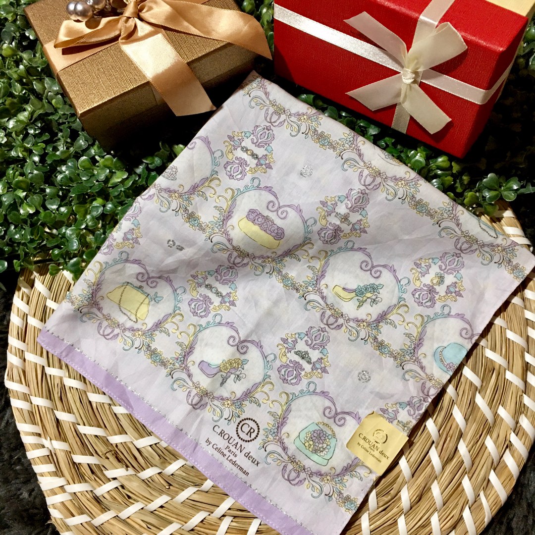 C.rouan deux brand handkerchief, Women's Fashion, Watches & Accessories ...