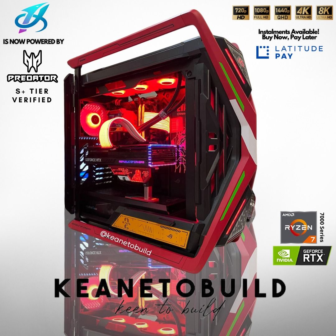 Custom Gaming PC ASUS EVA 02 Premium Build 7800X3D + RTX 4090 ...