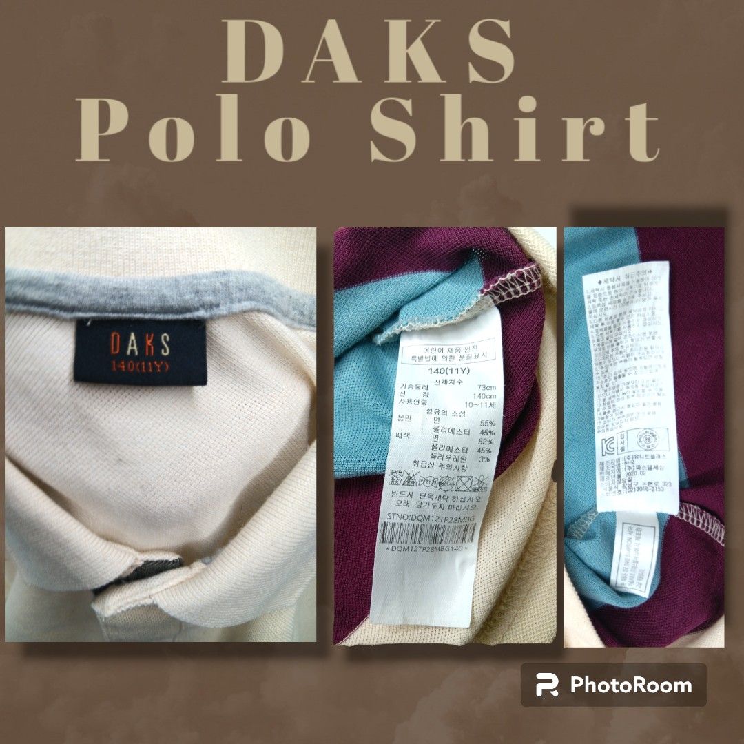 DAKS- KIDS Polo Shirt, Babies & Kids, Babies & Kids Fashion on Carousell