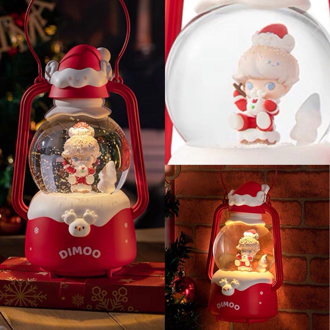 DIMOO CRYSTAL BALL LAMP POPMART LETTERS FROM SNOWMAN SERIES, Hobbies ...