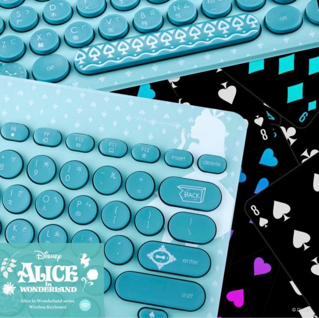 Disney Infothink | Wireless Keyboard | Stitch Pooh Alice Alien Toy ...