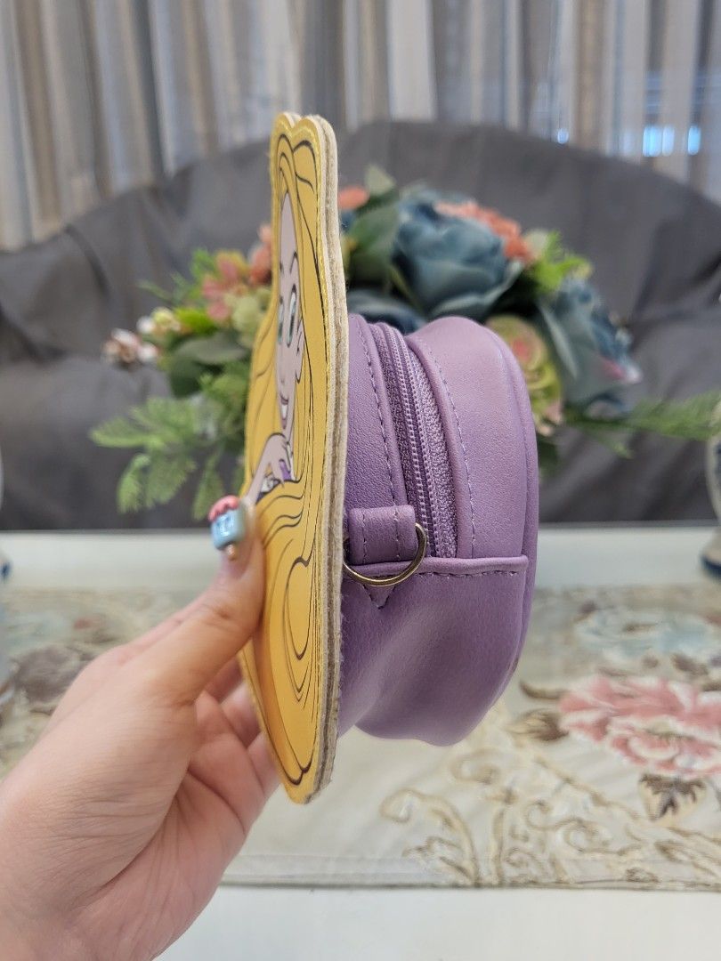 Disney Tangled Rapunzel Lilac Coin Purse, Women's Fashion, Bags ...