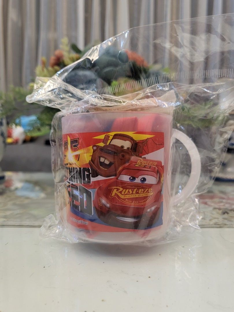 Disney/Pixar Cars Mini Plastic Mug w/ Drawstring Pouch, Hobbies & Toys ...