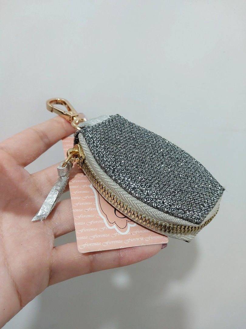 Dompet gantungan Kunci smartkey Fiorenza grey, Fesyen Wanita, Tas ...