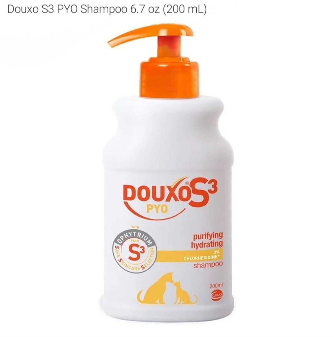 Douxo S3 PYO Medicated Shampoo for Dog and Cat (200ml / 500ml), Pet ...