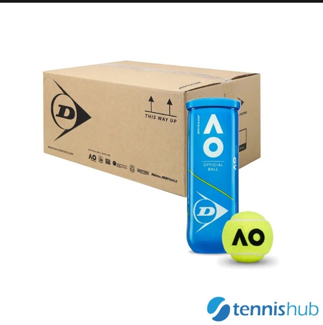 Dunlop AO balls carton, Sports Equipment, Sports & Games, Racket & Ball ...