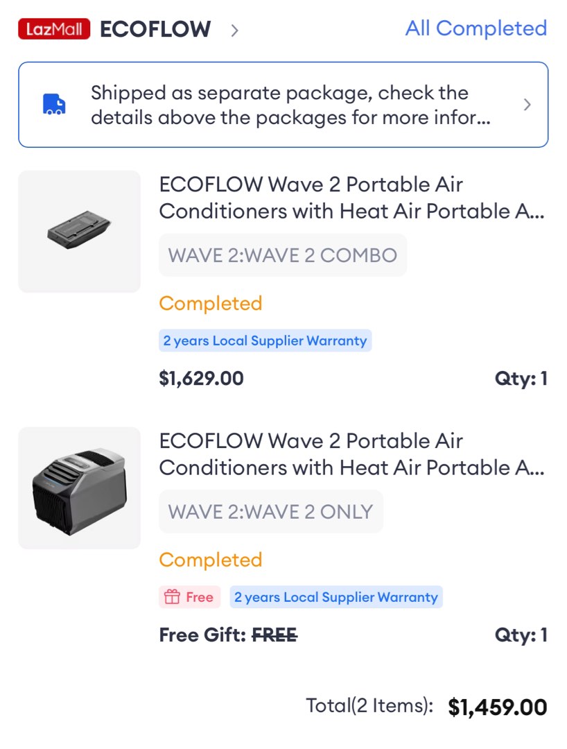 EcoFlow Wave 2 with extended battery, TV & Home Appliances, Air ...