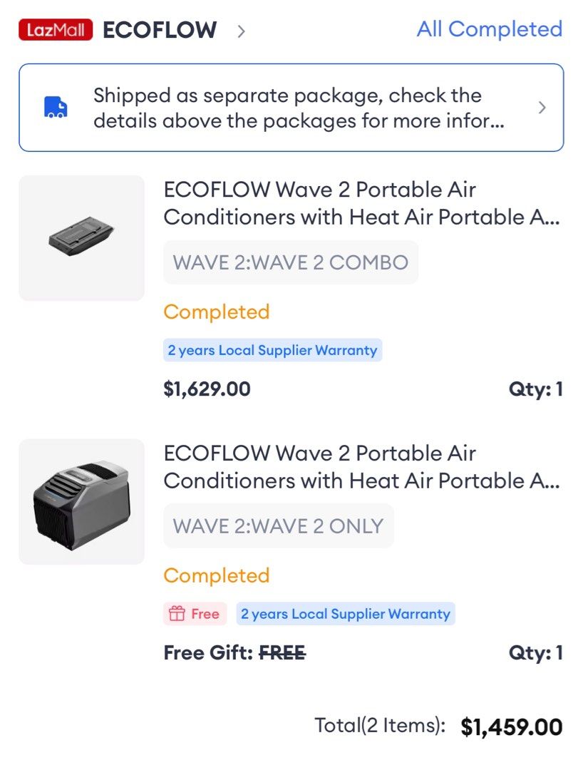 EcoFlow Wave 2 with extended battery, TV & Home Appliances, Air ...