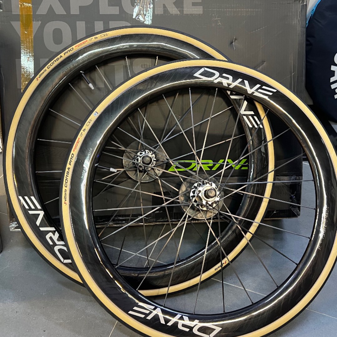 Elite Drive 50D Lightweight Carbon Wheelset, Sports Equipment, Bicycles ...