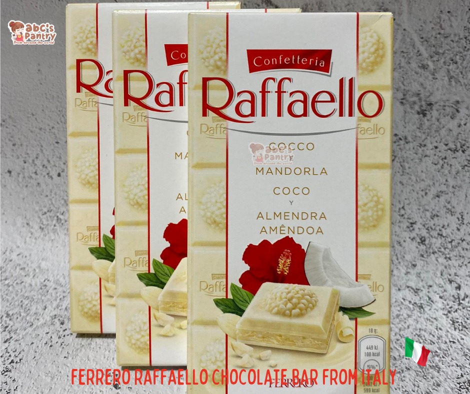 FERRERO ITALY | Raffaello Chocolate Bar | 90g, Food & Drinks, Other ...