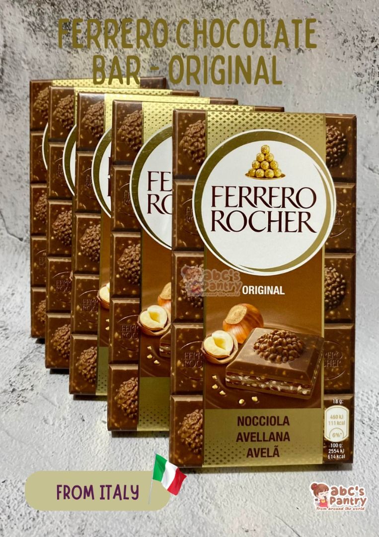 FERRERO ROCHER ITALY | Chocolate Bar | Original, Dark and White Variety ...