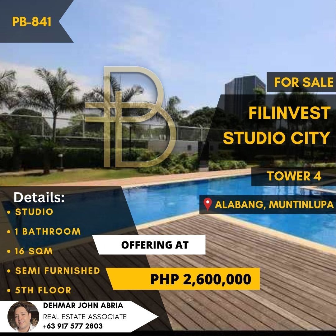 For Sale Studio Type In Filinvest Studio City Alabang, Muntinlupa ...