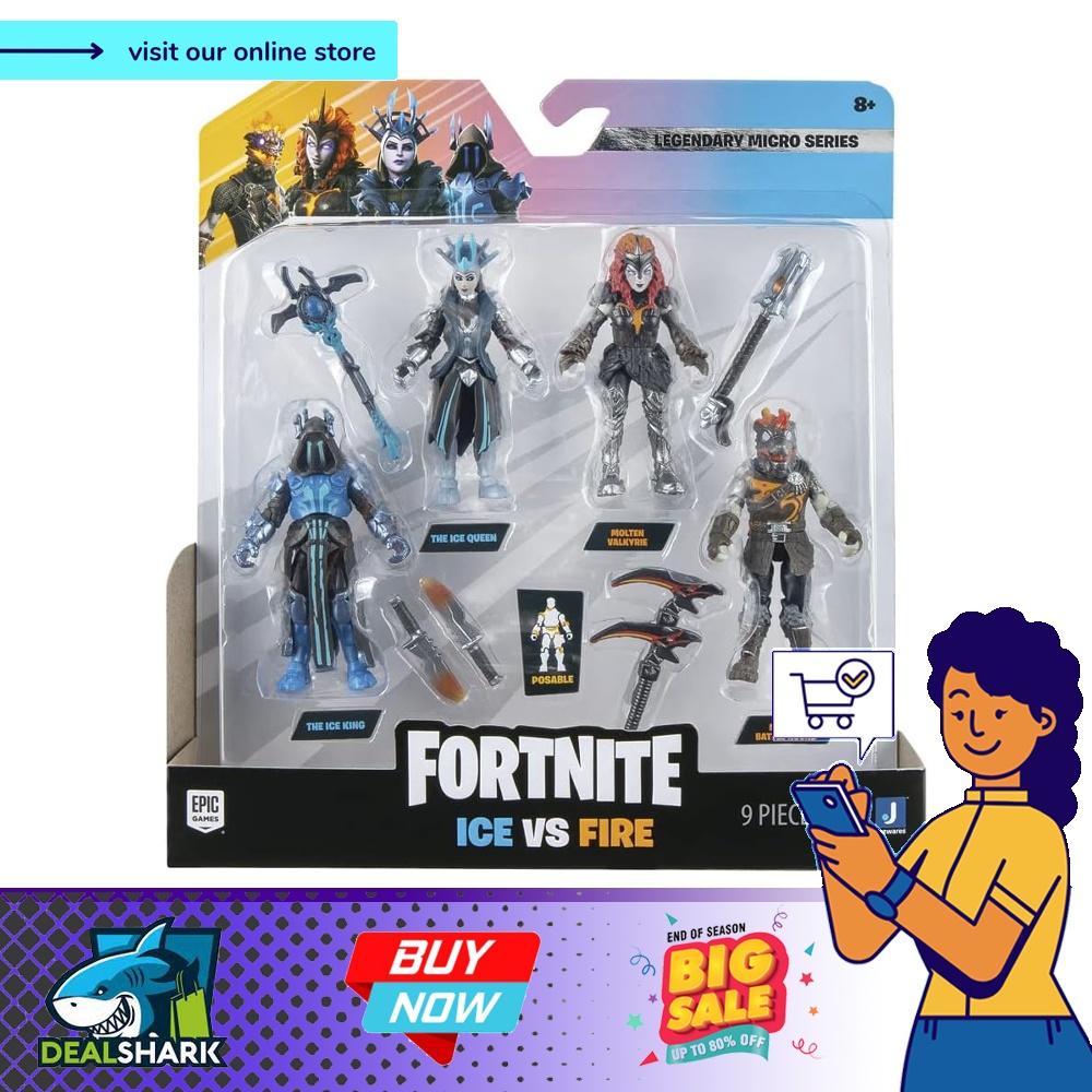 Fortnite Micro Squad - Four 2.5-inch Articulated Figures with ...
