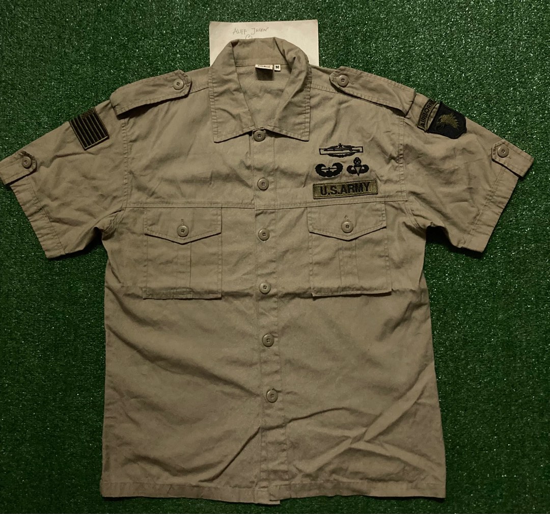 Free Base Us Army Design Fashion Uniform, Men's Fashion, Tops & Sets ...