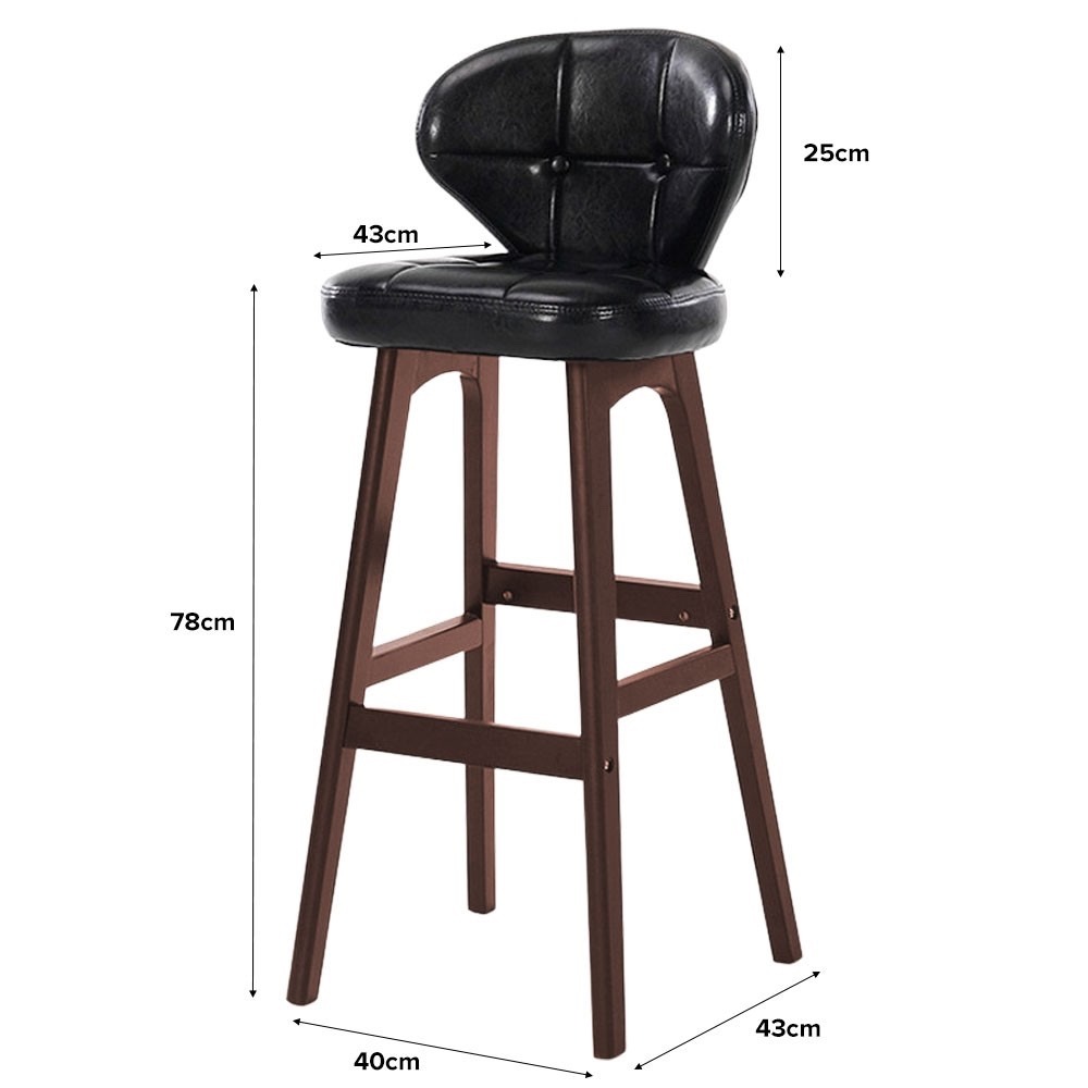 [FREE DELIVERY] ALVARO Bar Stool with Backrest- Furniture / Chair ...