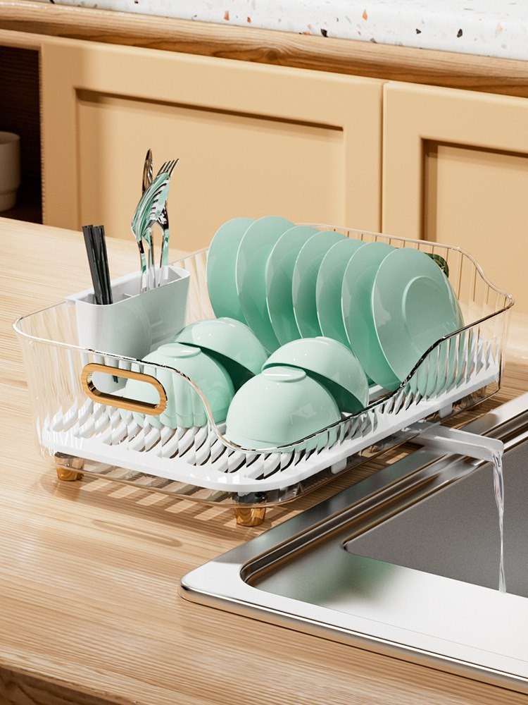 [FREE DELIVERY] Modern luxury dish rack storage, Furniture & Home ...