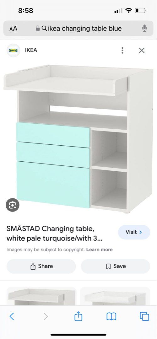 FREE IKEA changing table, Babies & Kids, Baby Nursery & Kids Furniture ...