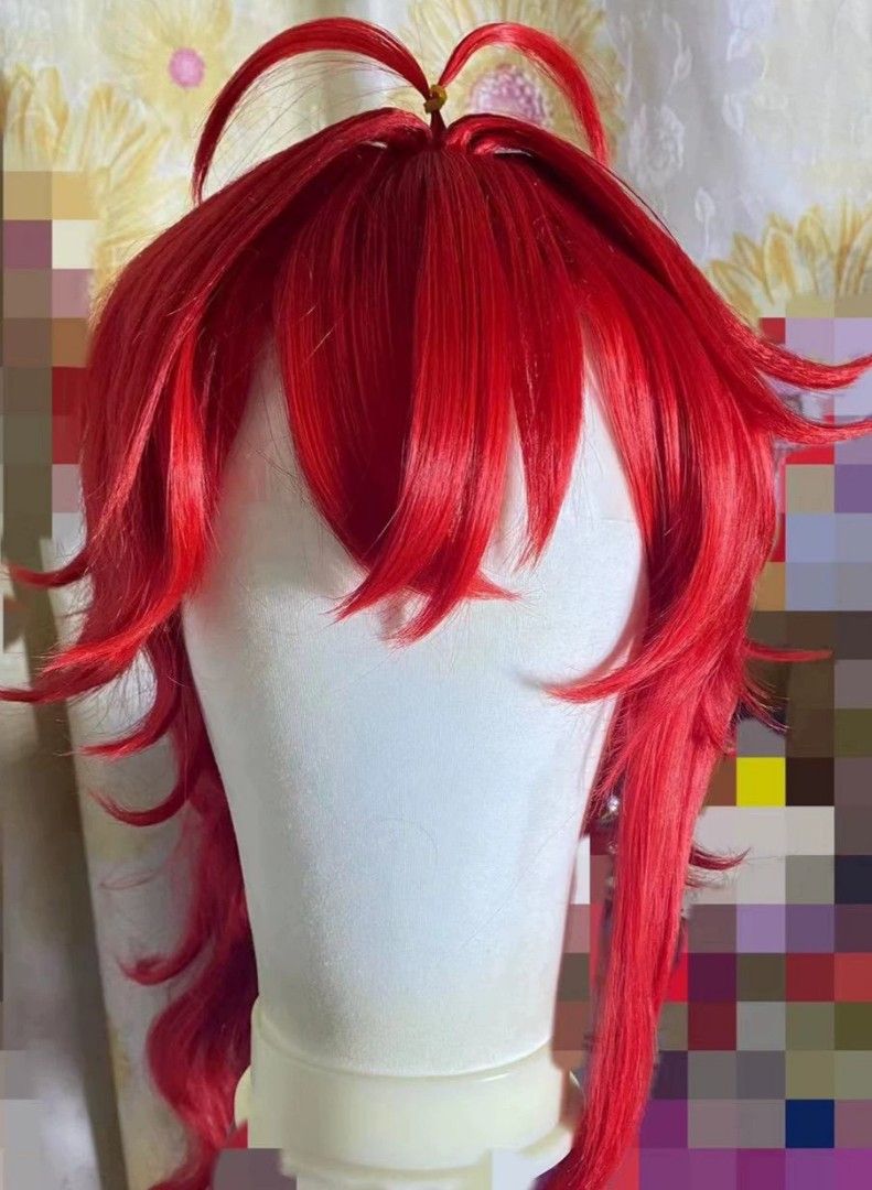 Genshin impact Diluc cosplay set, Hobbies & Toys, Toys & Games on Carousell