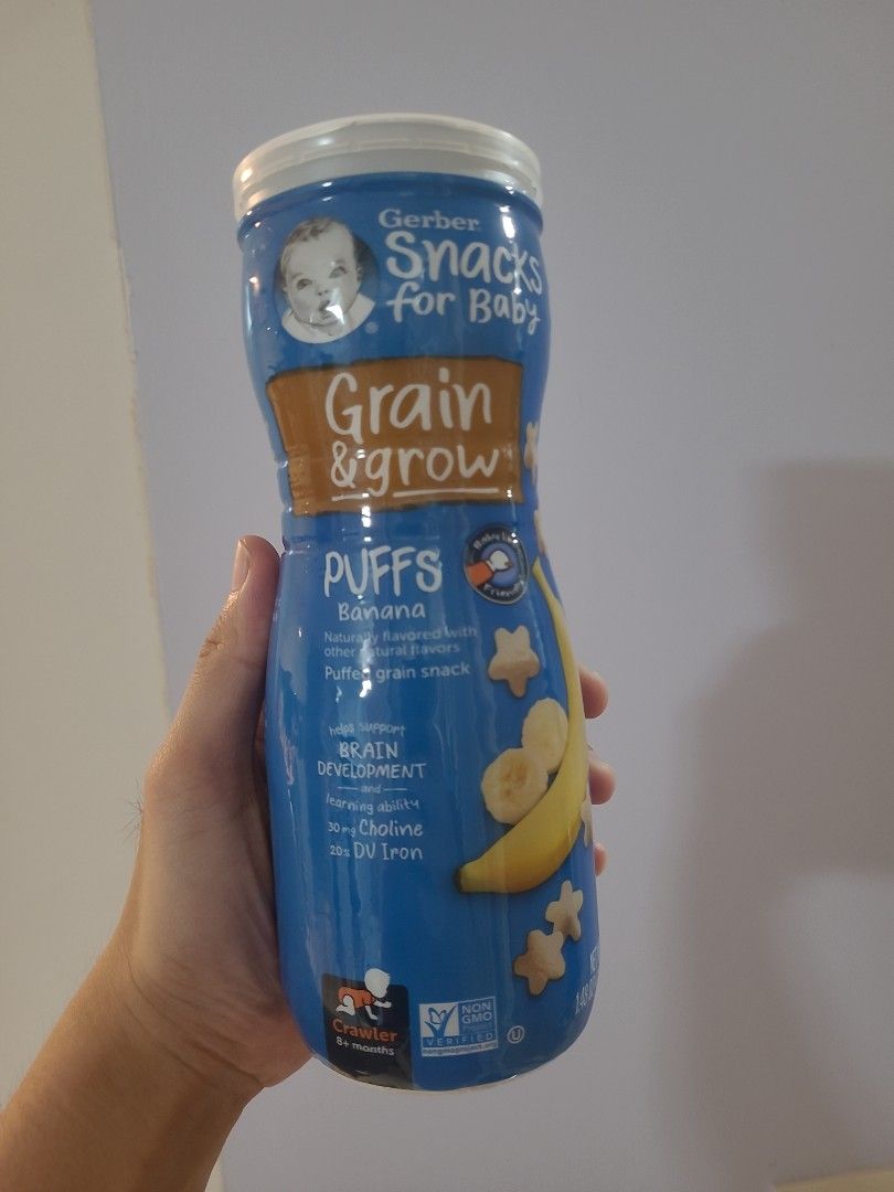Gerber Grain & grow puffs, Babies & Kids, Nursing & Feeding, Weaning ...