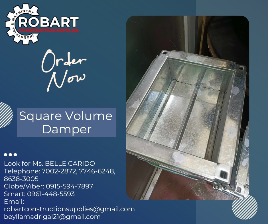 GI Square Volume Damper, Commercial & Industrial, Construction Tools ...