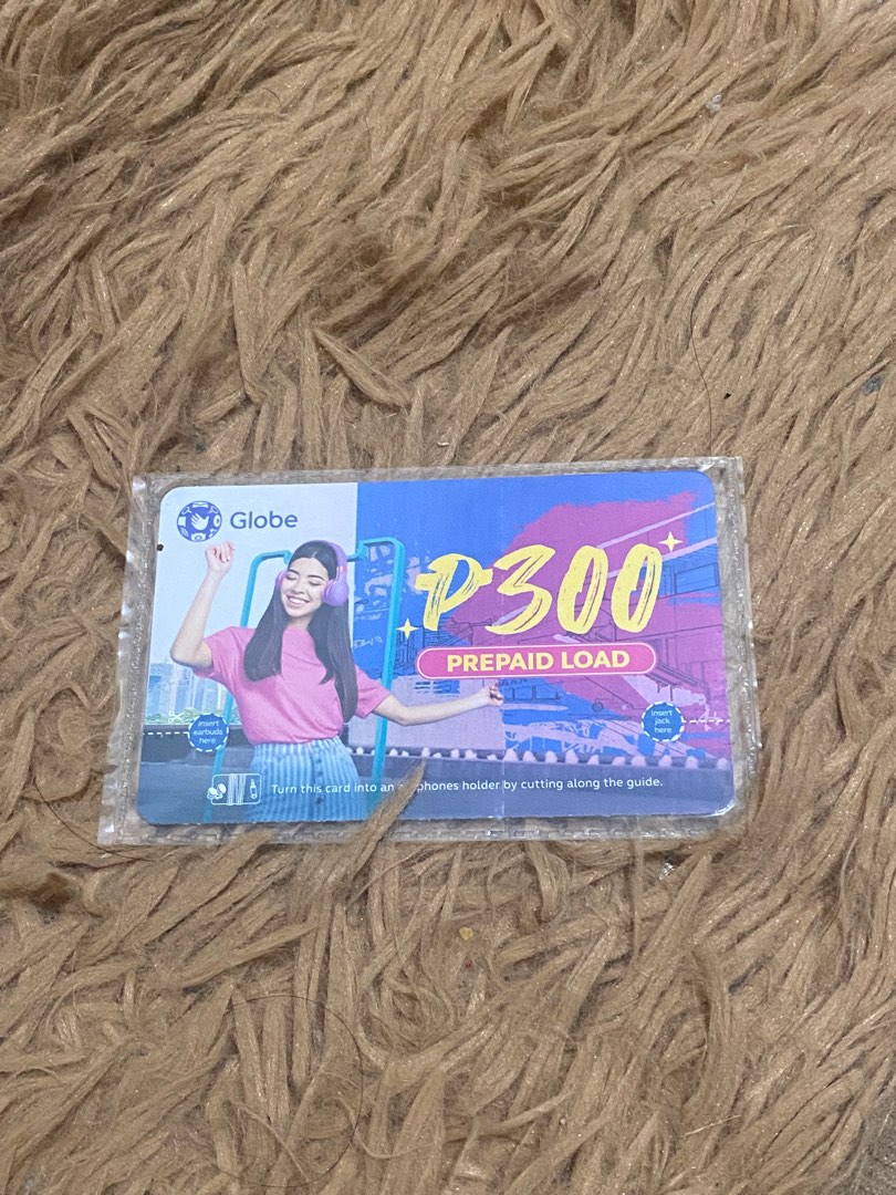 Globe Load Card 300, Tickets & Vouchers, Vouchers on Carousell