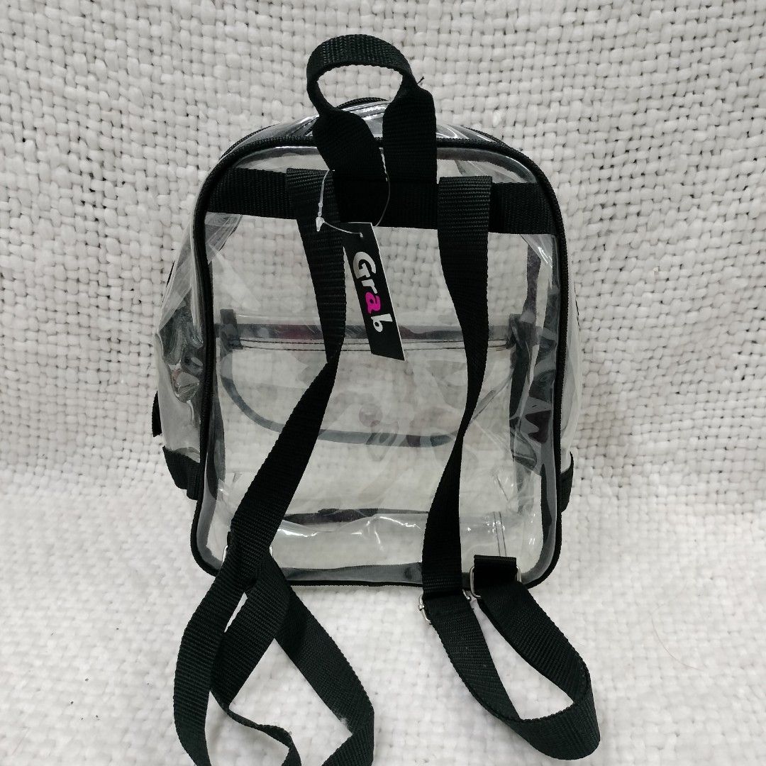 GRAB TRANSPARENT BACKPACK IN SMALL, Women's Fashion, Bags & Wallets ...