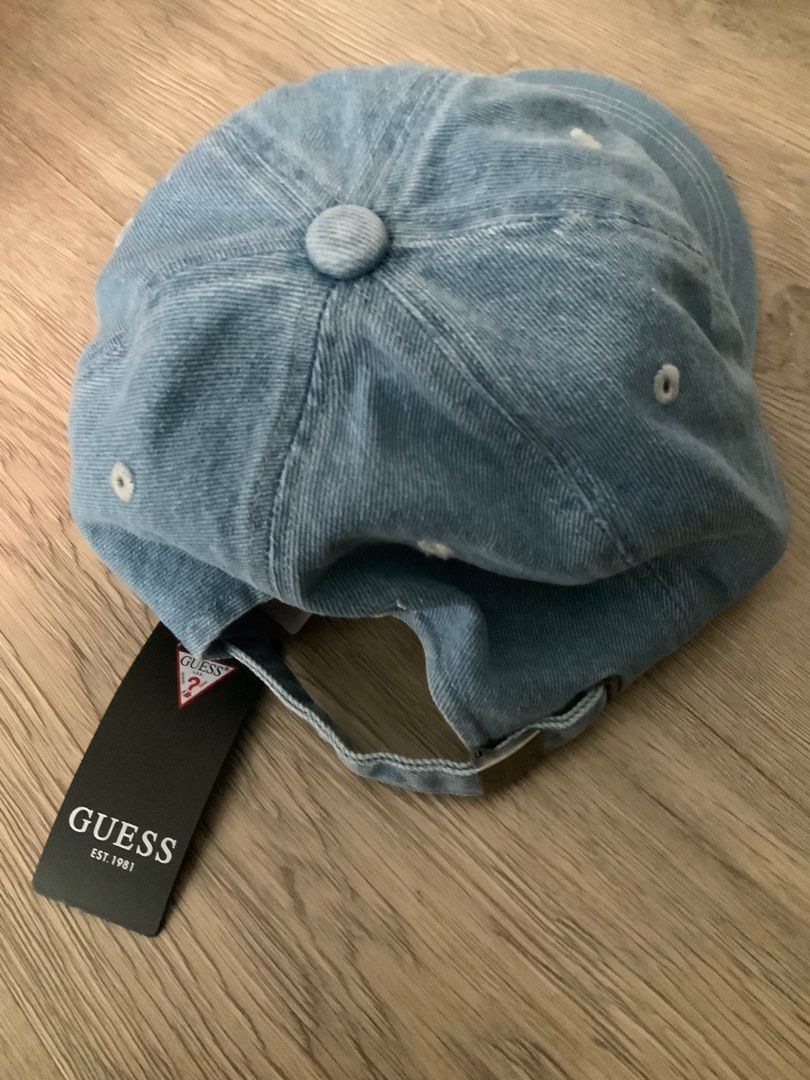 Guess Denim Hat, Men's Fashion, Watches & Accessories, Caps & Hats on ...
