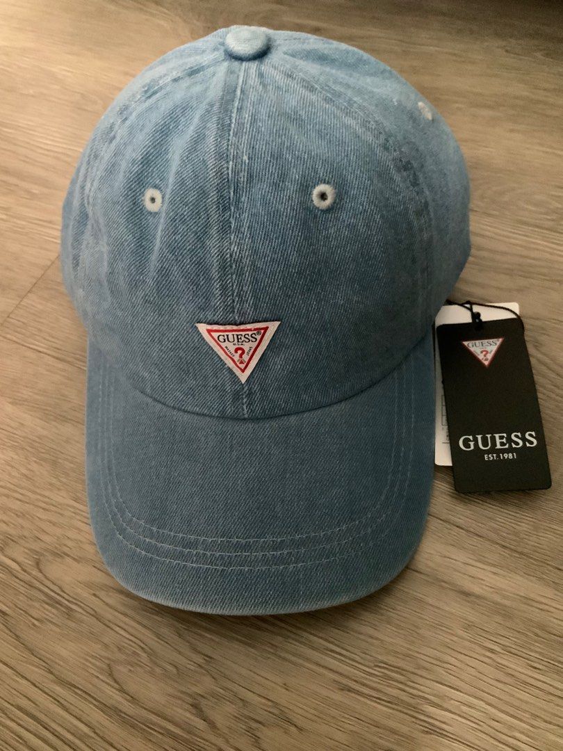 Guess Denim Hat, Men's Fashion, Watches & Accessories, Caps & Hats on ...