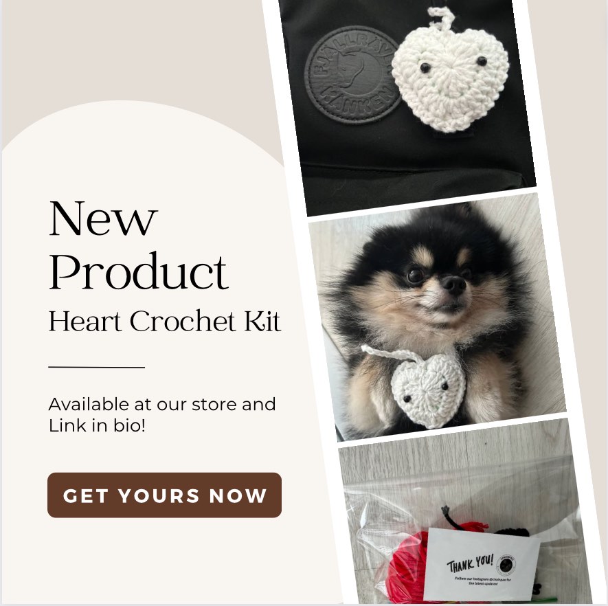 Heart Crochet Kit, Hobbies & Toys, Stationery & Craft, Craft Supplies ...