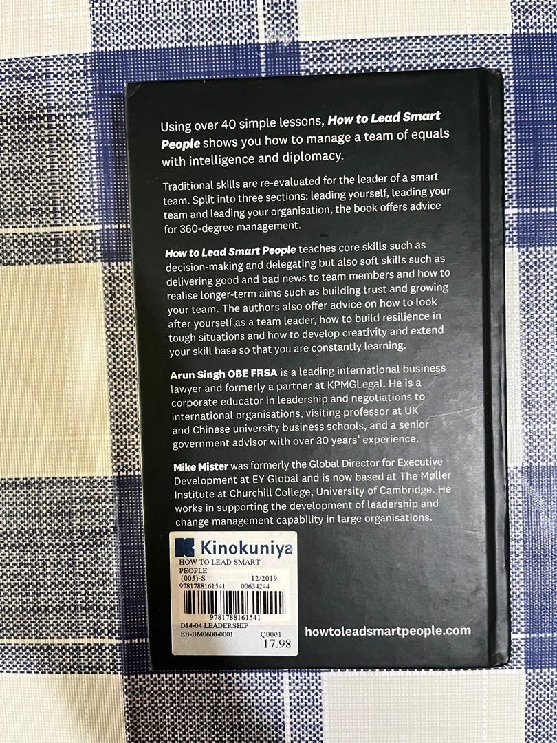 How to lead smart people, Hobbies & Toys, Books & Magazines, Fiction ...