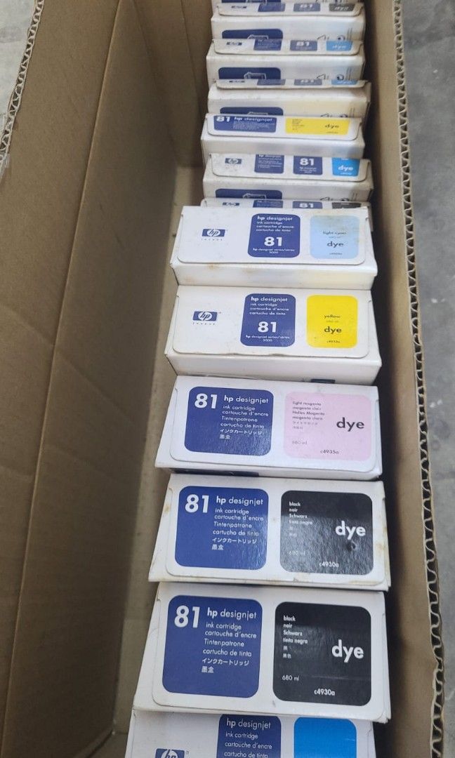 HP designjet 81 printhead and ink, Computers & Tech, Printers, Scanners ...