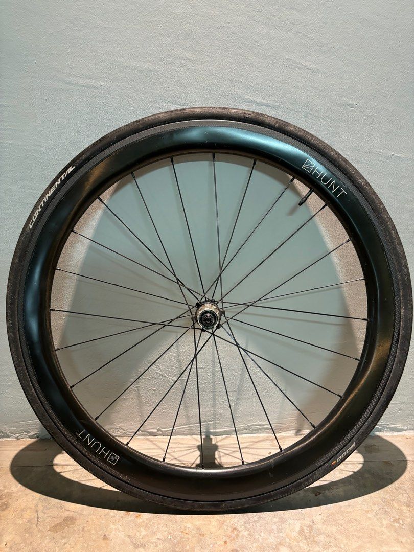 Hunt Aero 50 rim brake wheels, Sports Equipment, Bicycles & Parts ...