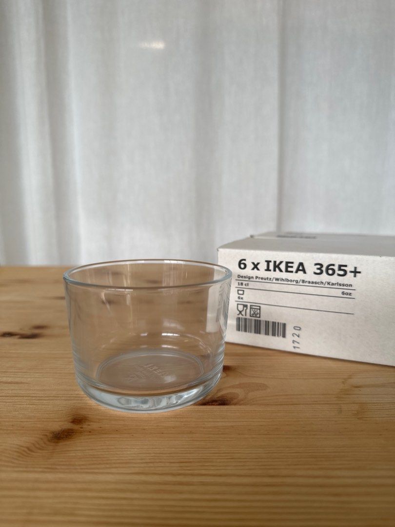 IKEA Glass Cups in Original Box, Furniture & Home Living, Kitchenware ...