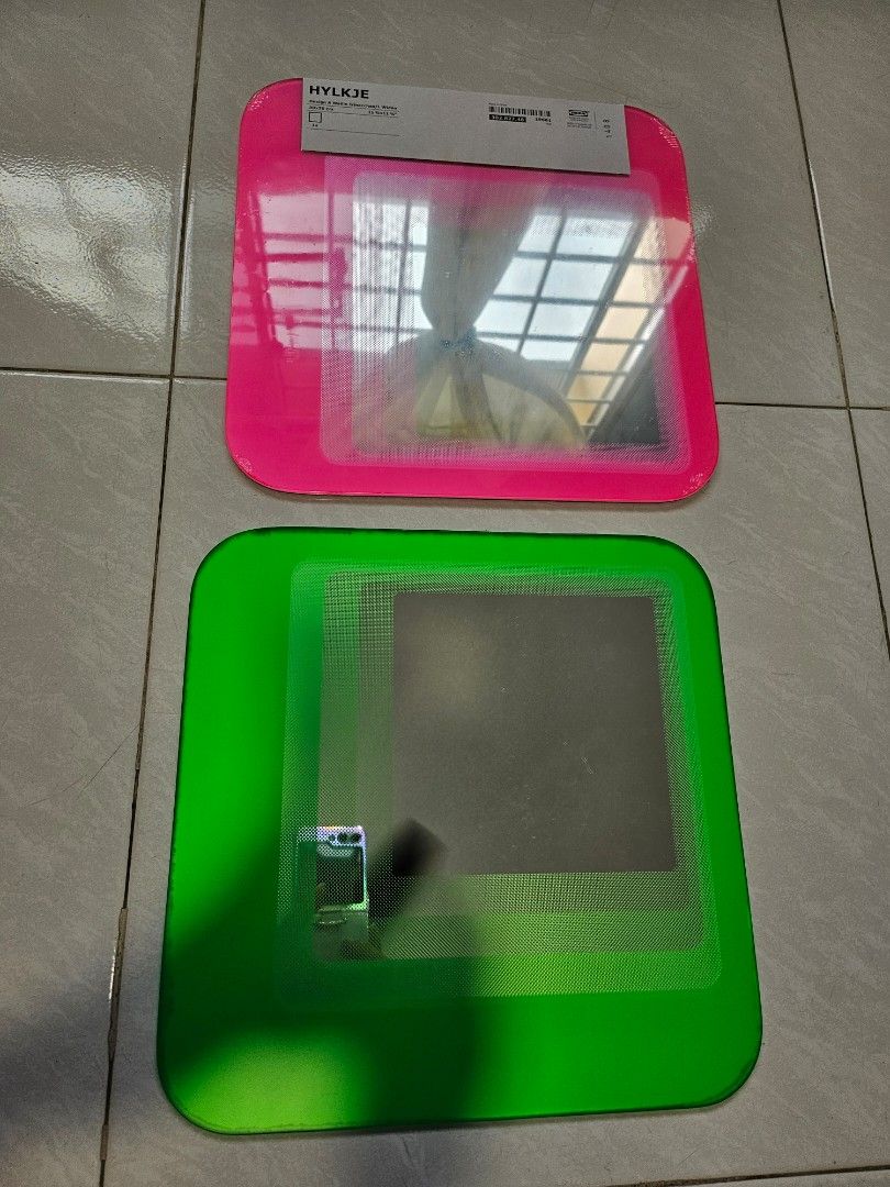 Ikea Shattered proof 11" Square mirror, Furniture & Home Living, Home ...