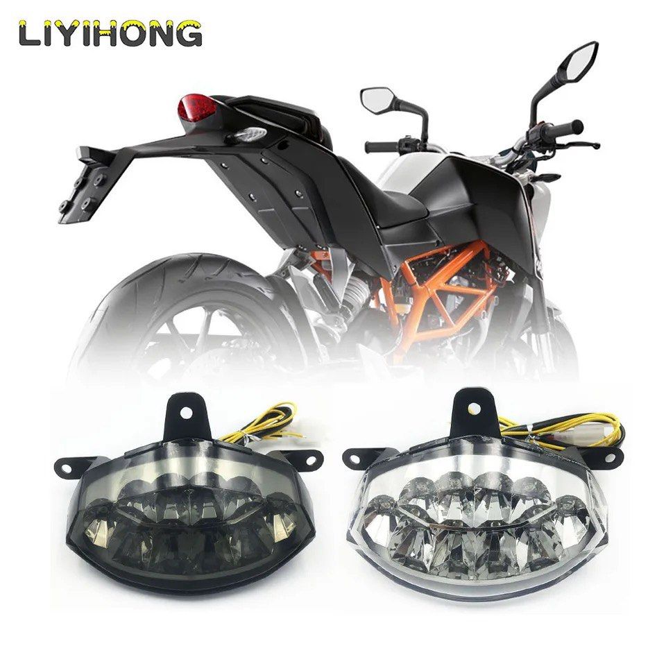 Integrated LED Tail Light Turn signal Blinker, Motorcycles, Motorcycle ...