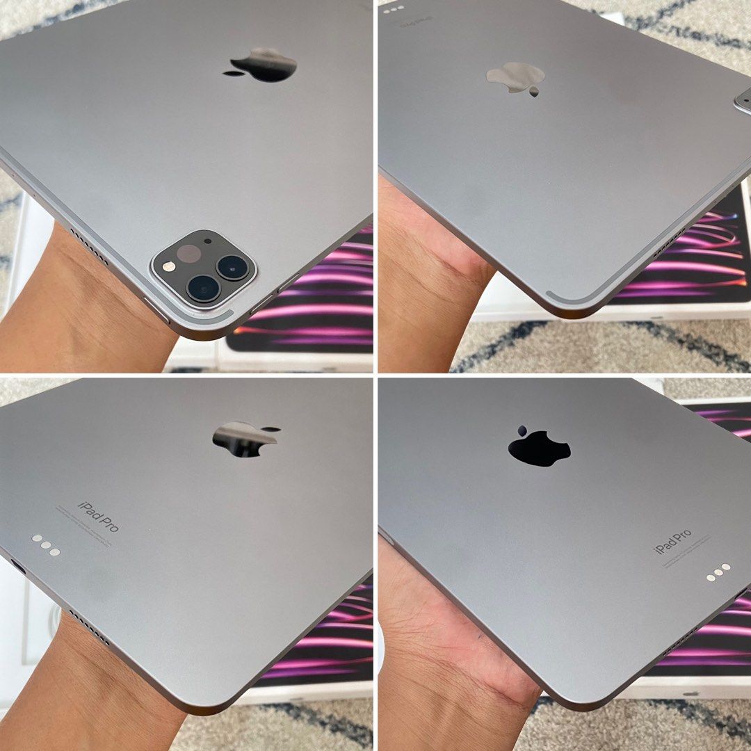 ipad pro m2 grey 256gb wifi only 11 inch april 2024, Telepon Seluler & Tablet, Tablet di Carousell