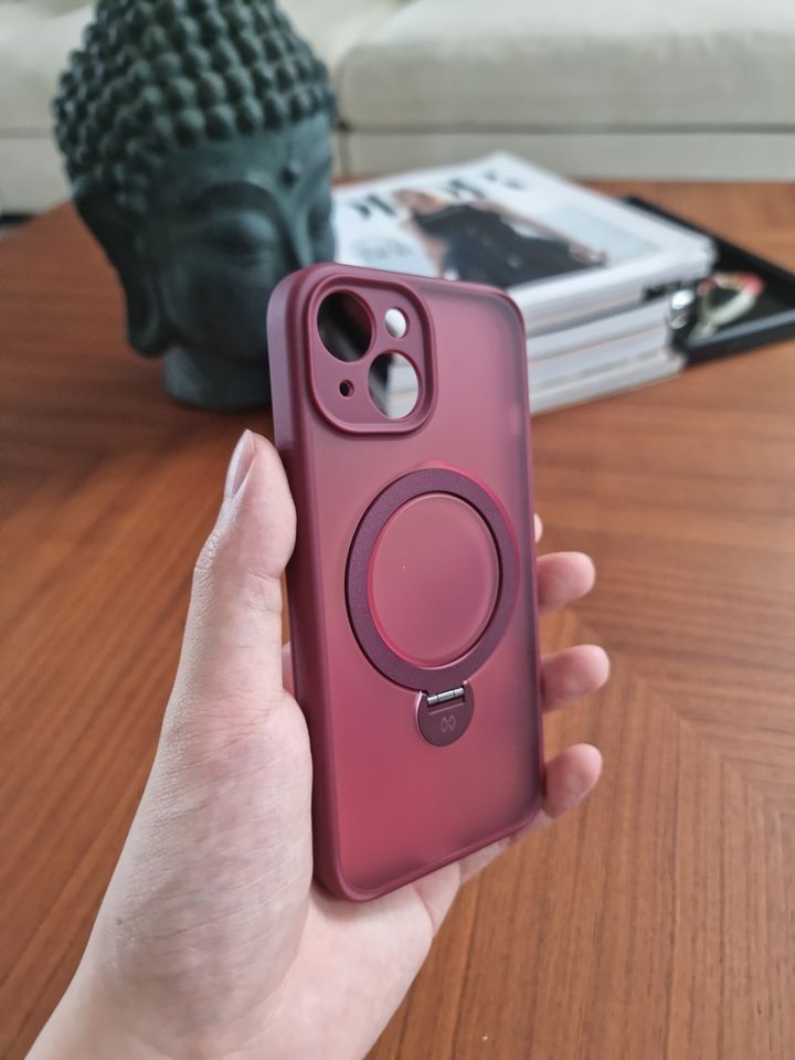 iPhone 15 Xundd Matte Skin 360 MagSafe Rotating Ring Case, Mobile ...